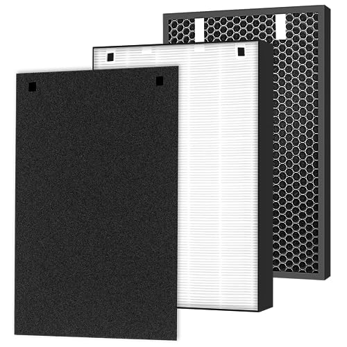 Air220 Air320 Filter Replacement for Bissell Air320 Air220 2609A Air Purifier, 2678, 2804 HEPA Filter + Pre-Filter and 2677 Activated Carbon Filter, 1 Set