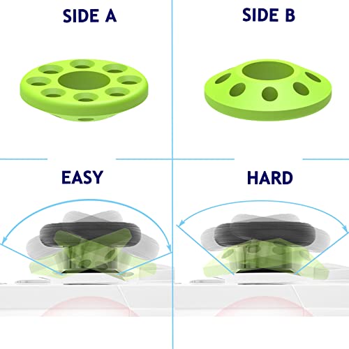 Aim Assist Motion Control Rings Compatible with PS5,PS4,Xbox Series X/S,Xbox Core,Xbox Elite 2 Core Controller Precision Rings Rubber Accessories Two Different Strength (3pack-Green)