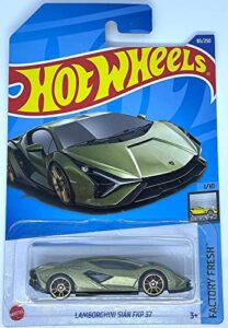 hot wheels 2022 - lamborghini sian fkp 37 - factory fresh - 1/10 - ships bubble wrapped in a box