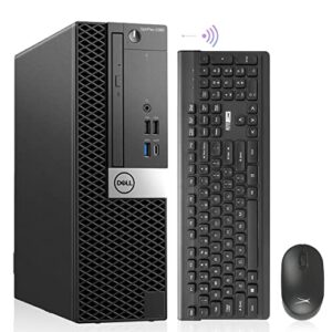 dell optiplex 5060 sff desktop computers windows 11, intel 6-core i7-8700, 32gb ddr4 ram, 1tb nvme m.2 ssd, wireless wi-fi 6e ax210, hdmi small form factor pc, only by titan itad(renewed), black