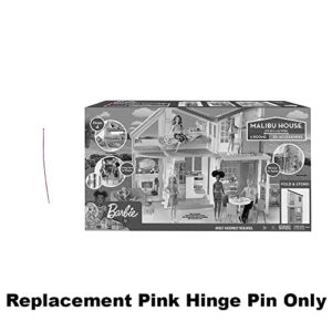 Replacement Parts for Barbie Malibu House Playset - FXG57 ~ Replacement Pink Hinge Pin