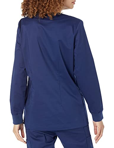 Amazon Essentials Women's Scrub Snap Jacket (Available in Plus Size), Dark Blue, XX-Large