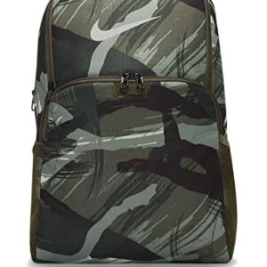 Nike Brasilia X-Large Backpack-9.5 (Medium Olive/Black/Particle Grey, Misc)