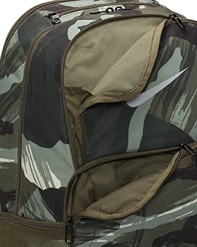 Nike Brasilia X-Large Backpack-9.5 (Medium Olive/Black/Particle Grey, Misc)