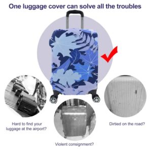 Travel Luggage Cover, Suitcase Protector Bag Fits 26-28 Inch Luggage Bluemaple