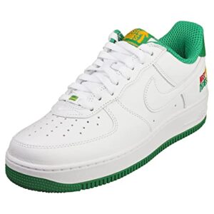 nike men's air force 1 dx1156 100 west indies, white/white-classic green, 11.5