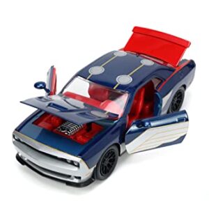 Jada Toys Marvel 2015 Dodge Challenger SRT Hellcat Die-cast Car w/ 2.75" Thor Figure, Toys for Kids and Adults