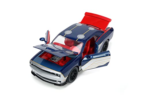 Jada Toys Marvel 2015 Dodge Challenger SRT Hellcat Die-cast Car w/ 2.75" Thor Figure, Toys for Kids and Adults