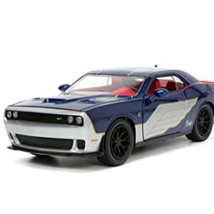 Jada Toys Marvel 2015 Dodge Challenger SRT Hellcat Die-cast Car w/ 2.75" Thor Figure, Toys for Kids and Adults