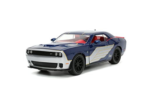 Jada Toys Marvel 2015 Dodge Challenger SRT Hellcat Die-cast Car w/ 2.75" Thor Figure, Toys for Kids and Adults