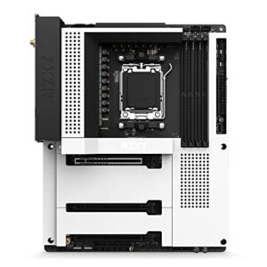 nzxt n7 b650e - n7-b65xt-w1 - amd b650 chipset (supports amd 7000 series cpus) - atx gaming motherboard - integrated rear i/o shield - wifi 6 connectivity - white