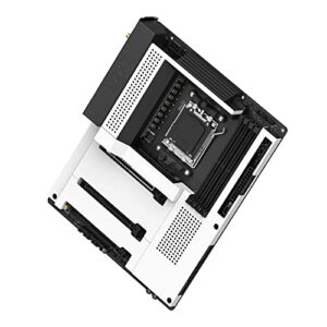 NZXT N7 B650E - N7-B65XT-W1 - AMD B650 chipset (Supports AMD 7000 Series CPUs) - ATX Gaming Motherboard - Integrated Rear I/O Shield - Wifi 6 connectivity - White