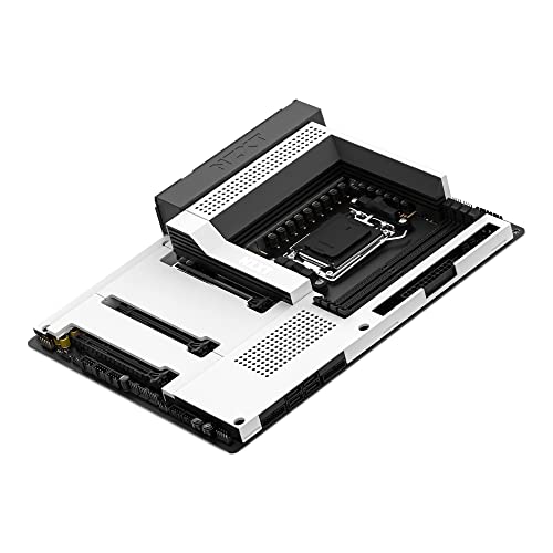 NZXT N7 B650E - N7-B65XT-W1 - AMD B650 chipset (Supports AMD 7000 Series CPUs) - ATX Gaming Motherboard - Integrated Rear I/O Shield - Wifi 6 connectivity - White