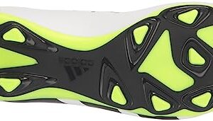 adidas Unisex Predator Accuracy.4 Firm Ground Sneaker, White/Core Black/Lucid Lemon, 10.5 US Men