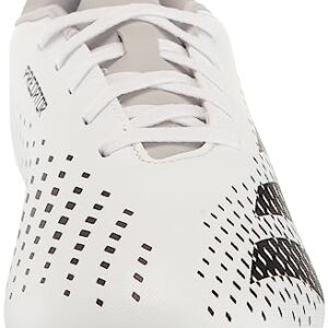 adidas Unisex Predator Accuracy.4 Firm Ground Sneaker, White/Core Black/Lucid Lemon, 10.5 US Men