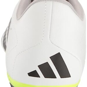 adidas Unisex Predator Accuracy.4 Firm Ground Sneaker, White/Core Black/Lucid Lemon, 10.5 US Men