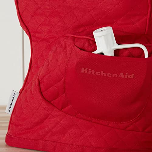 KitchenAid Quilted Fitted Tilt-Head Stand Mixer Cover Single Pack, Passion Red, 14.375"x18"