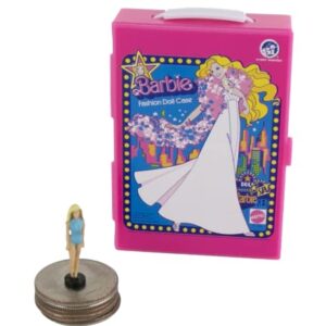 World's Smallest Barbie Fashion Case, Miniature, Includes 1 case and 2 Micro Figures, Styles Selected at Random