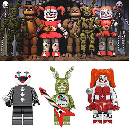 11 Xoerotk FNAF Action Figure, 24PCS 5 Nights Freddy Toys FNAF Gift Set Party Favors