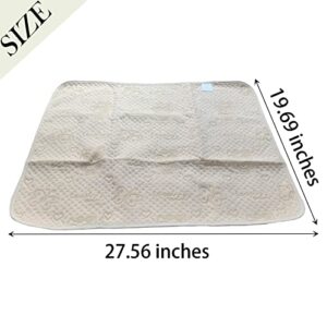 MUYG 2 Pcs Guinea Pigs Pee Pads Hamster Cage Liner Washable Chinchilla Bedding Mats Reusable Pad Super Absorbent Liners Travel Training Mat for Small Animals Cage Accessories(19.69x27.56in)