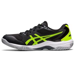 asics men's gel-rocket 10 court shoes, 10.5, black/carrier grey