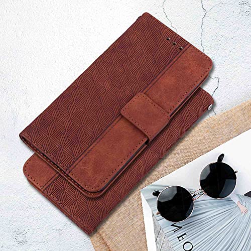 SHOYAO Phone Cover Wallet Folio Case for Oppo REALME 7 PRO, Premium PU Leather Slim Fit Cover for REALME 7 PRO, Horizontal Viewing Stand, Lanyard, Easy Installation, Brown