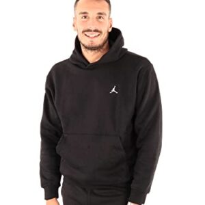 Jordan Men's Black Essential Fleece Pullover Hoodie (DQ7466 010) - M