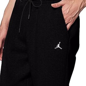 Nike Air Jordan Brooklyn Fleece Men's Pants, Black/Black/White, X-Large