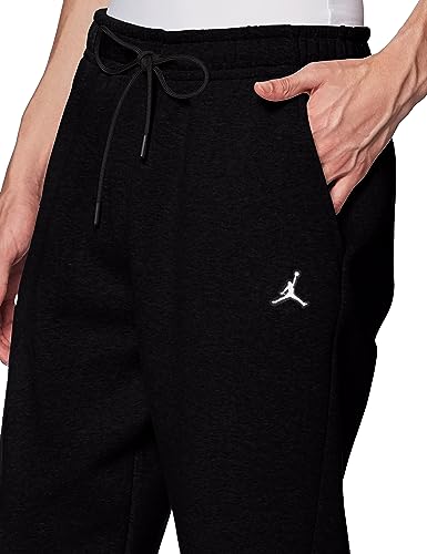 Nike Air Jordan Brooklyn Fleece Men's Pants, Black/Black/White, X-Large