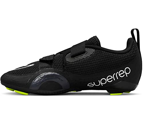 Nike Women's SuperRep Cycle 2 Next Nature Cycling Shoe (Black/Volt/Anthracite/White, us_Footwear_Size_System, Adult, Women, Numeric, Medium, Numeric_8.5)