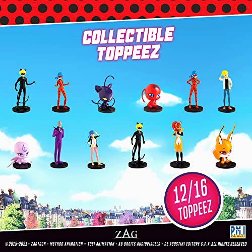 P.M.I. Miraculous Ladybug Designs Topeez | 12 Miraculous Ladybug Topeez Out of 16 Designs in 1 Pack | 6 Topeez and 2 Rare Hidden Mystery Topeez (Assortment B)