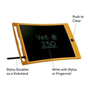 Boogie Board Jot Reusable Writing Tablet for Adults, 8.5" Digital Notebook with Instant Erase, Digital Notepad with Magnets, Note Taking Tablet for Work or School, White