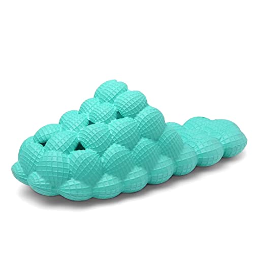 scecocrs Kids Bubble Slides Golf Ball Shoes Blue, Boys Girls Funny Lychee Massage Bubble Slippers, Non-Slip Thick Sole House Slippers Shower Sandals