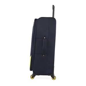 Nautica Helios 2pc Softside Luggage Set, Navy Yellow