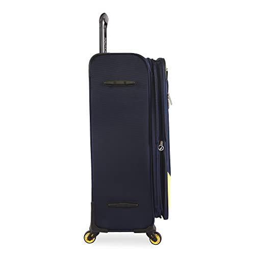 Nautica Helios 2pc Softside Luggage Set, Navy Yellow