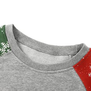 Christmas Sweatshirt Women Merry and Bright Christmas Shirt Funny Cute Ice Cream Graphic Tee Xmas Holiday Shirts