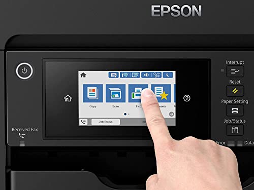 Epson Workforce Pro WF-7840 Wireless Wide-Format All-in-One Color Inkjet Printer - Print Scan Copy Fax - 4.3" LCD, 25 ppm, 4800 x 2400 dpi, 13" x 19", 50-Sheet ADF, Auto 2-Sided Printing, Ethernet