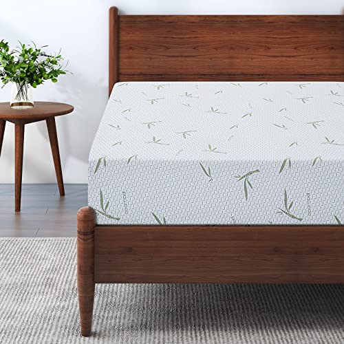 IULULU California King Mattress, 10" Memory Foam Mattress in a Box, Green Tea Gel Infused Mattresses with Breathable Bamboo Cover, Medium Supportive, CertiPUR-US Certified (CH-IU-DM10CK)