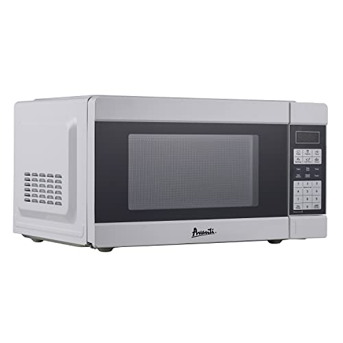 Avanti MT113K0W Microwave Oven 1000-Watts Compact with 10 Power Levels and 6 Pre Cooking Settings, Speed Defrost, Electronic Control Panel and Glass Turntable, White