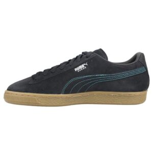 puma mens porsche legacy suede lace up sneakers shoes casual - black - size 12 m