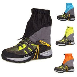 gators for hiking boots and shoes, lightweight adjustable leg gaiters for men women, waterproof hiking gaiters for snow,trail running,hiking,hunting,walking, skiing,snowshoeing,mountain climbing