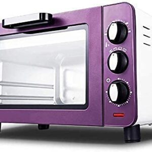 Mini Oven,Convection Countertop Toaster Oven Small Electric Oven Household Baking Small Oven 15 Liter Electric Oven Three-Layer Card Design Purple Useful (Purple)