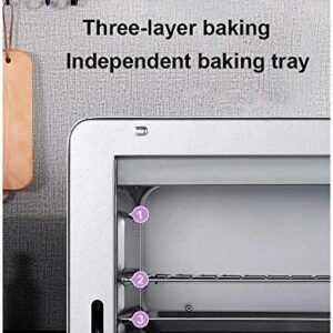 Mini Oven,Convection Countertop Toaster Oven Small Electric Oven Household Baking Small Oven 15 Liter Electric Oven Three-Layer Card Design Purple Useful (Purple)