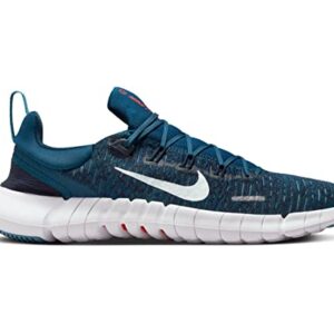 Nike womens Free Run 5.0 Sneaker, Valerian Blue Barely Green Obsidian, 9