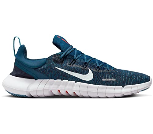 Nike womens Free Run 5.0 Sneaker, Valerian Blue Barely Green Obsidian, 9