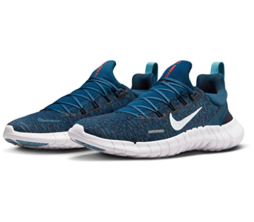 Nike womens Free Run 5.0 Sneaker, Valerian Blue Barely Green Obsidian, 9