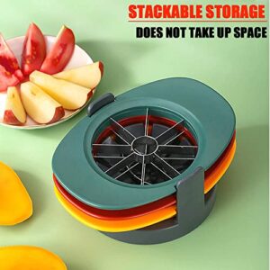 Fruit Cutter Slicer,Telawah 4 in 1 Mango Corer Slicer Apple Corer Cutter Remover Tomato Wedges Fruit & Vegetable Cutter Easy Kitchen Tool with Fruit Knife.