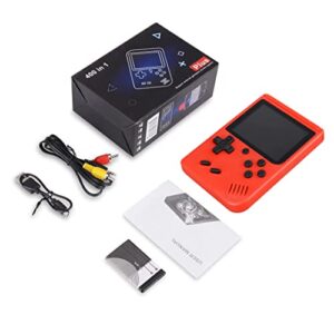 Handheld Game Console, Portable Retro Video Game Console with 400 Classical FC Games 3.0-Inch Screen 1020mAh Rechargeable Battery Support for Connecting TV (Red)