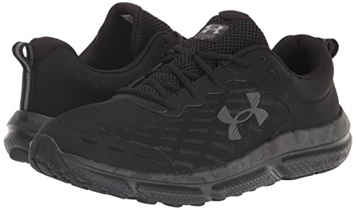 Under Armour Men's Charged Assert 10 Camo Running Shoe, (001) Black/Black/Pitch Gray, 11.5