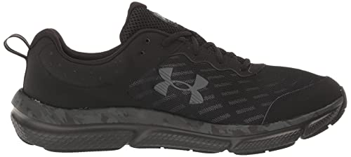 Under Armour Men's Charged Assert 10 Camo Running Shoe, (001) Black/Black/Pitch Gray, 11.5